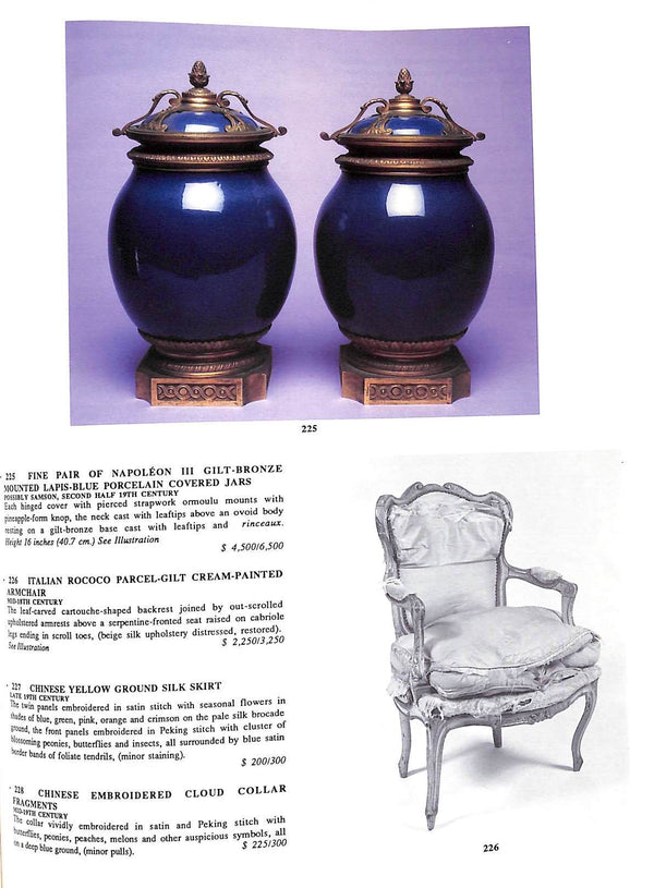 "Property From The Late Whitney Warren Collection" 1989 (SOLD)