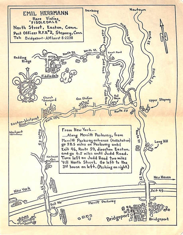 "The Violin Hunter" 1957 SILVERMAN, William Alexander (SOLD)