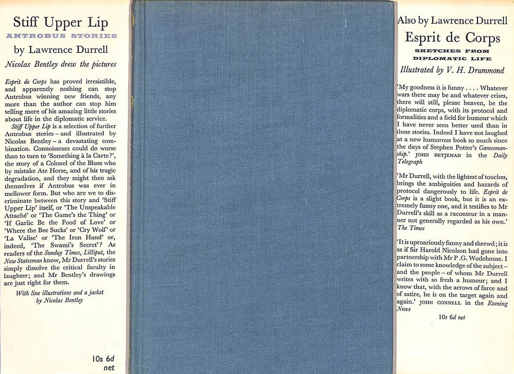 "Stiff Upper Lip: Antrobus Stories" 1958 DURRELL, Lawrence