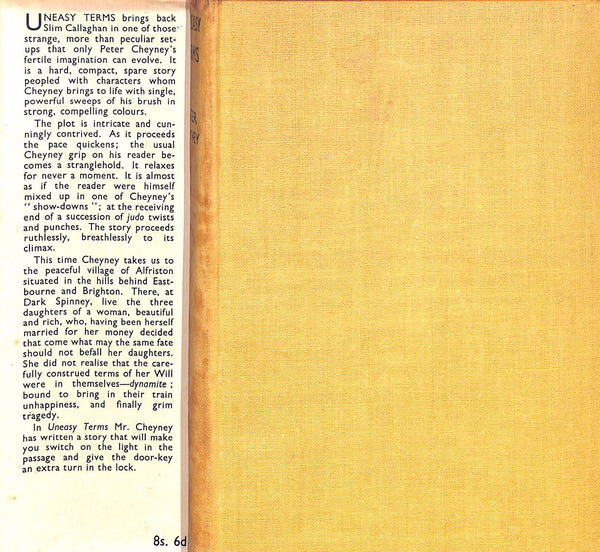 "Uneasy Terms" 1946 CHEYNEY, Peter