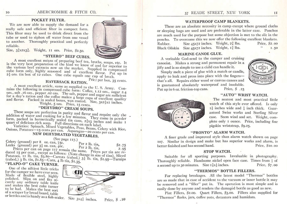 Abercrombie & Fitch 1910 Supplementary Catalogue
