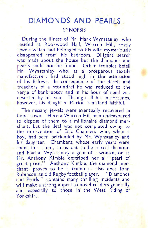 "Diamonds And Pearls" FEARNLEY, John