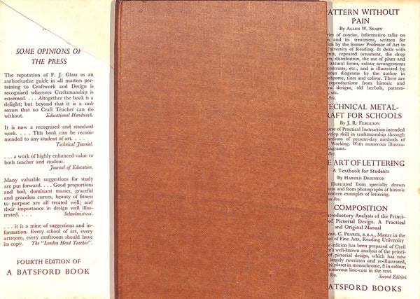 "Drawing Design & Craftwork" 1948 GLASS, Frederick J.