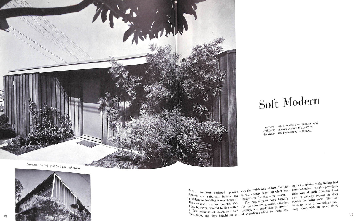 "Contemporary Houses Evaluated By Their Owners" 1961 CREIGHTON, Thomas