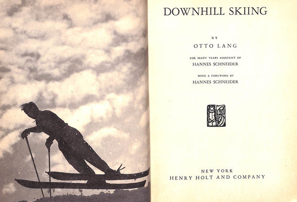 "Downhill Skiing" 1936 LANG, Otto (SOLD)