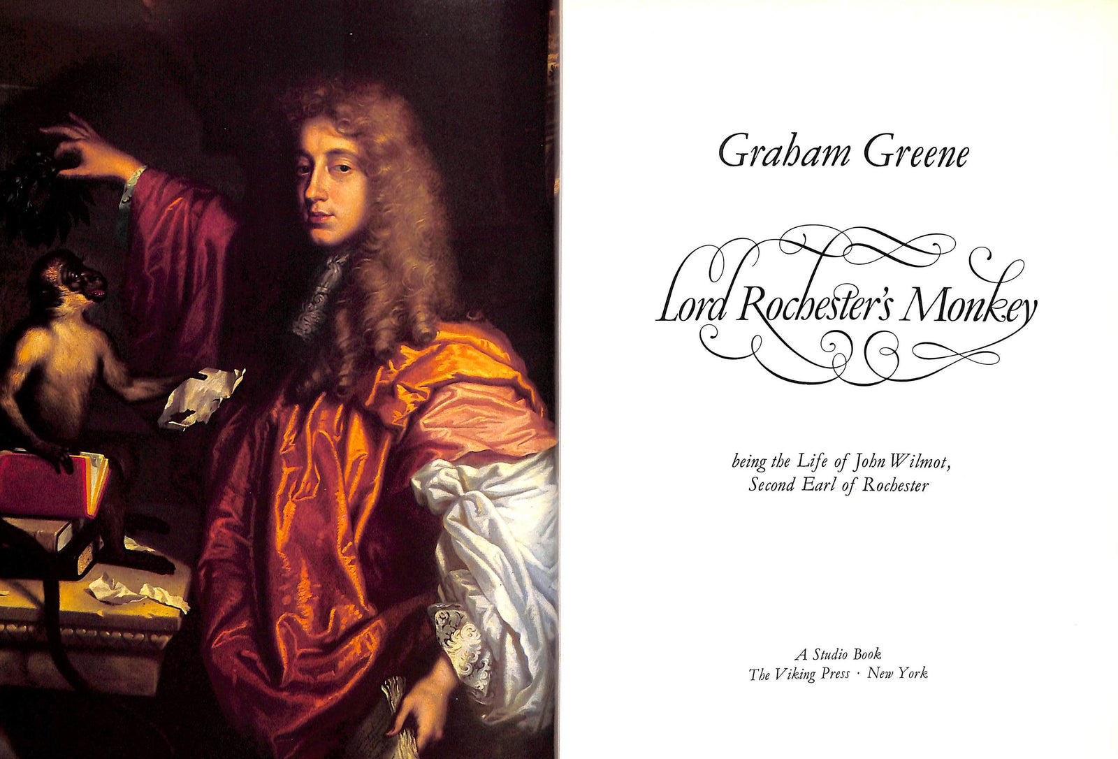"Lord Rochester's Monkey Being The Life Of John Wilmot" 1974 GREENE, G