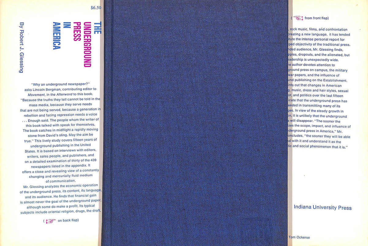 "The Underground Press In America" 1970 GLESSING, Robert J.