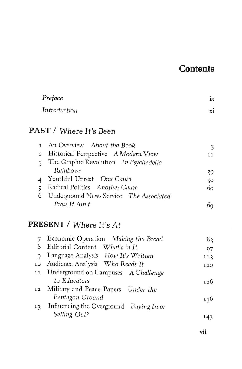 "The Underground Press In America" 1970 GLESSING, Robert J.