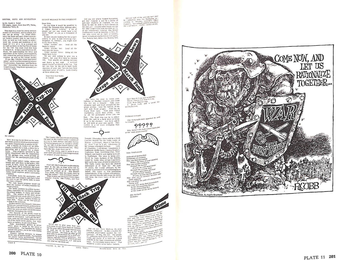 "The Underground Press In America" 1970 GLESSING, Robert J.
