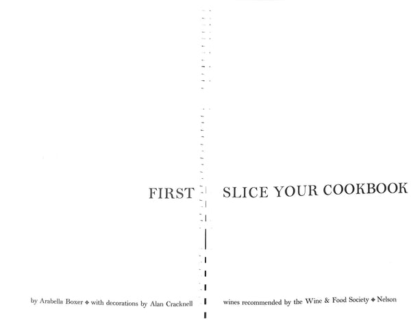 "First Slice Your Cook-Book The Three Tier Menu Guide" 1965 BOXER, Ara