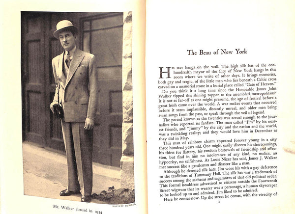 "Beau James (The Life And Times Of Jimmy Walker)" 1949 FOWLER, Gene