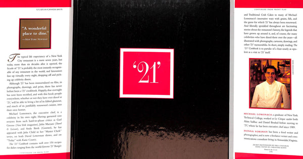 "The '21' Cookbook Recipes And Lore From New York's Fabled Restaurant"