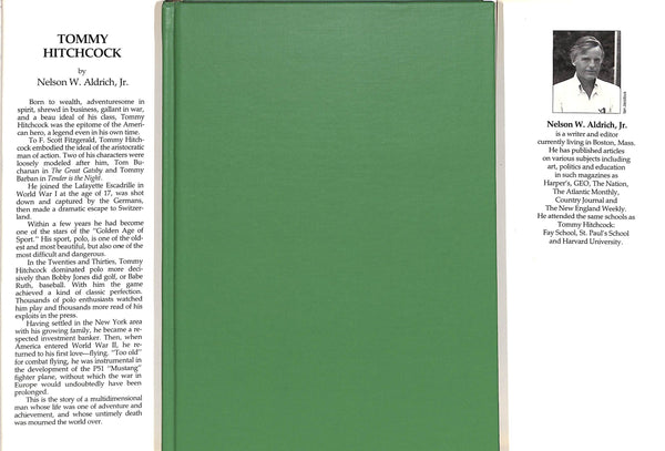 "Tommy Hitchcock An American Hero" 1984 ALDRICH, Nelson W. Jr.