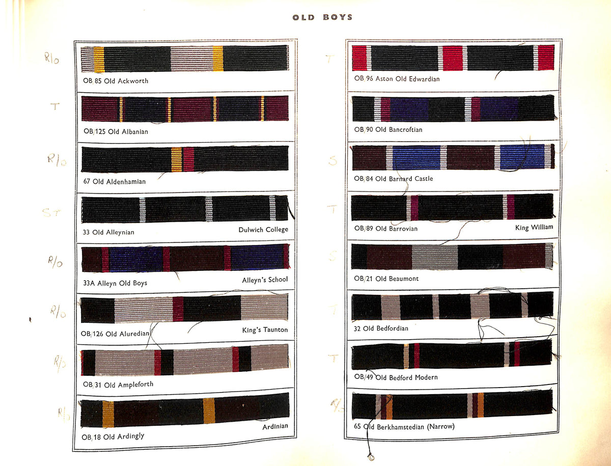 "Club Colours: Old Boys, University, Club And Regimental Colours Patte