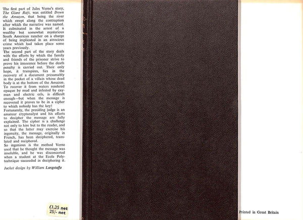 "The Cryptogram Part II Of The Giant Raft (La Jangada)" 1967 VERNE, Ju