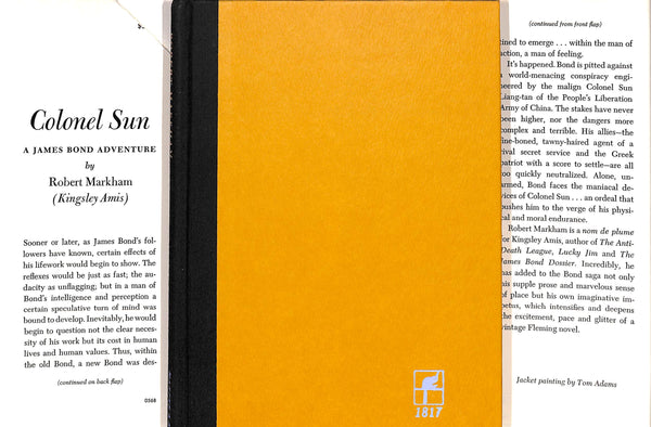 "Colonel Sun: A James Bond Adventure" 1968 MARKHAM, Robert