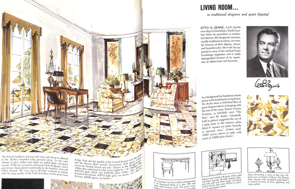 "Ideas For Your Home From Famous Decorators" 1958