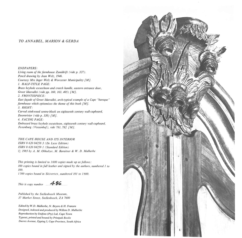 "The Cape House And Its Interior: An Inquiry Into The Sources Of Cape