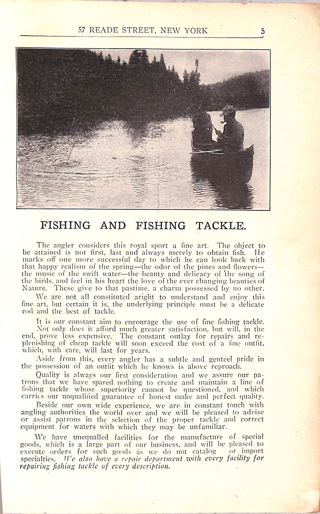 "Abercrombie & Fitch Fishing Tackle 1911 Catalog"