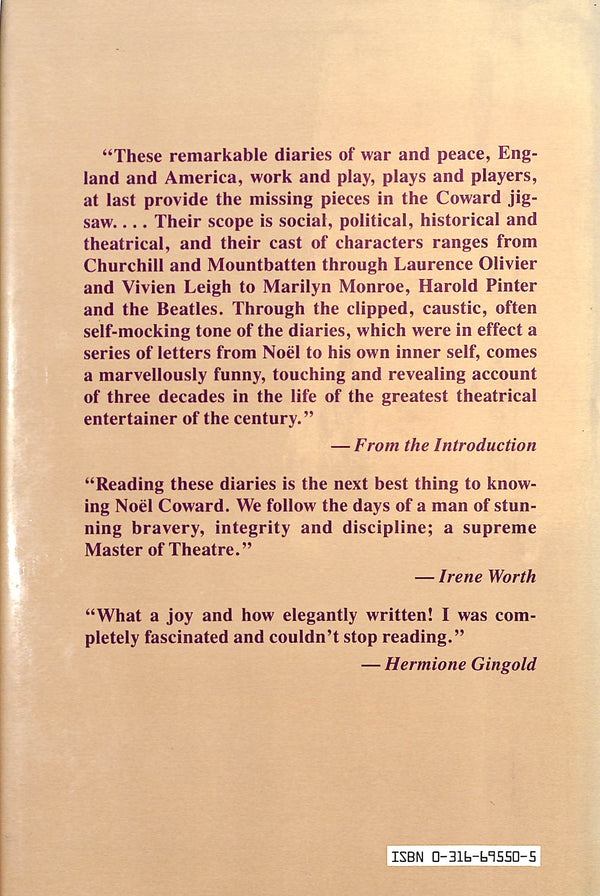 "The Noel Coward Diaries" 1982 PAYN, Graham and MORLEY, Sheridan [edit