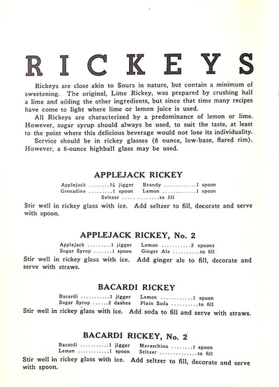 "World Drinks And How To Mix Them" 1934 BOOTHBY'S, "Cocktail Bill"