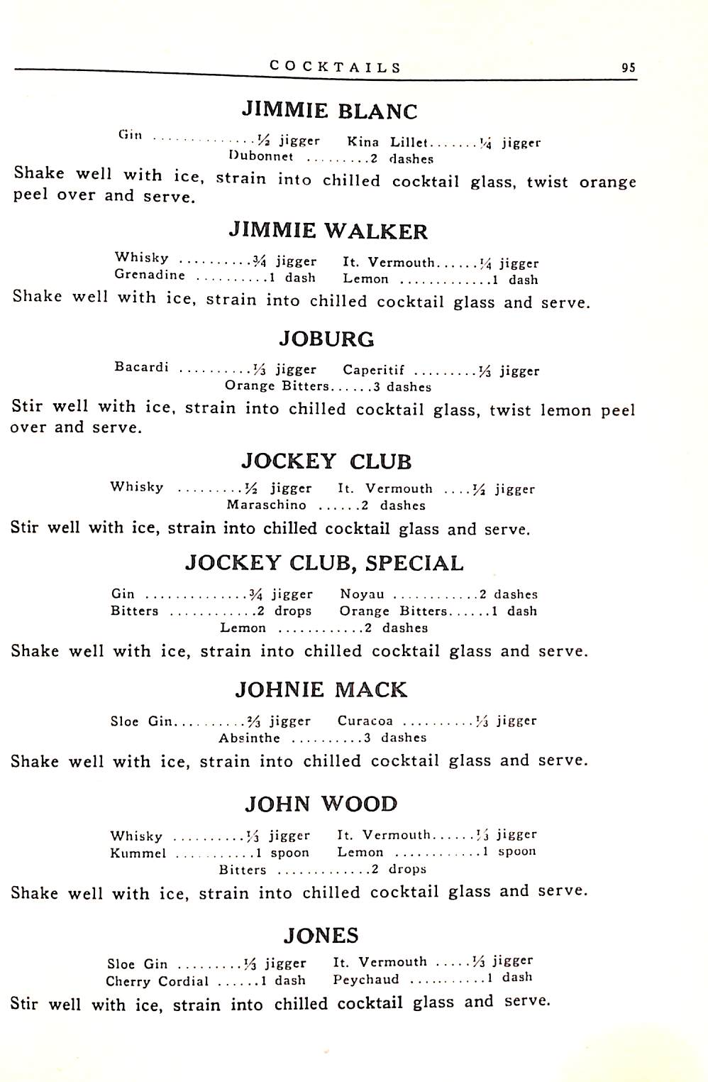 "World Drinks And How To Mix Them" 1934 BOOTHBY'S, "Cocktail Bill"