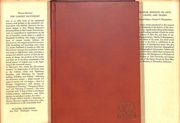 "Thomas Sheraton Cabinet Dictionary: Volume I Abacus - Drawer" 1970 SH