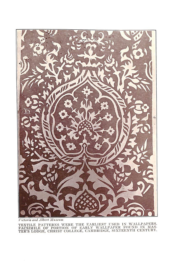 "Wallpaper: Its History, Design And Use" 1938 ACKERMAN, Phyllis