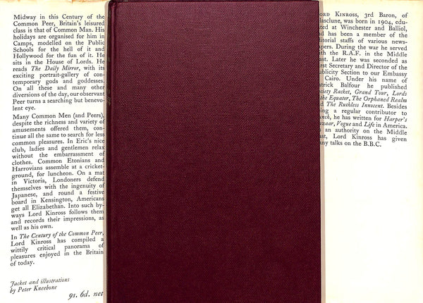 "The Century Of The Common Peer" 1954 KINROSS, Lord