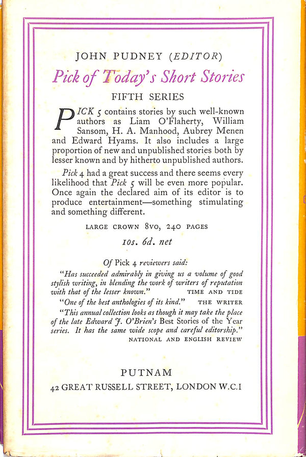 "The Century Of The Common Peer" 1954 KINROSS, Lord