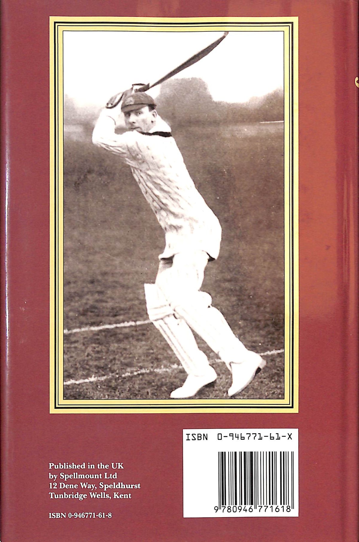 "The Test Match Career Of Sir Jack Hobbs" 1988 PORTER, Clive W.