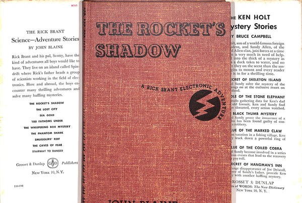 "The Rocket's Shadow: A Rick Brant Electronic Adventure" 1952 BLAINE,