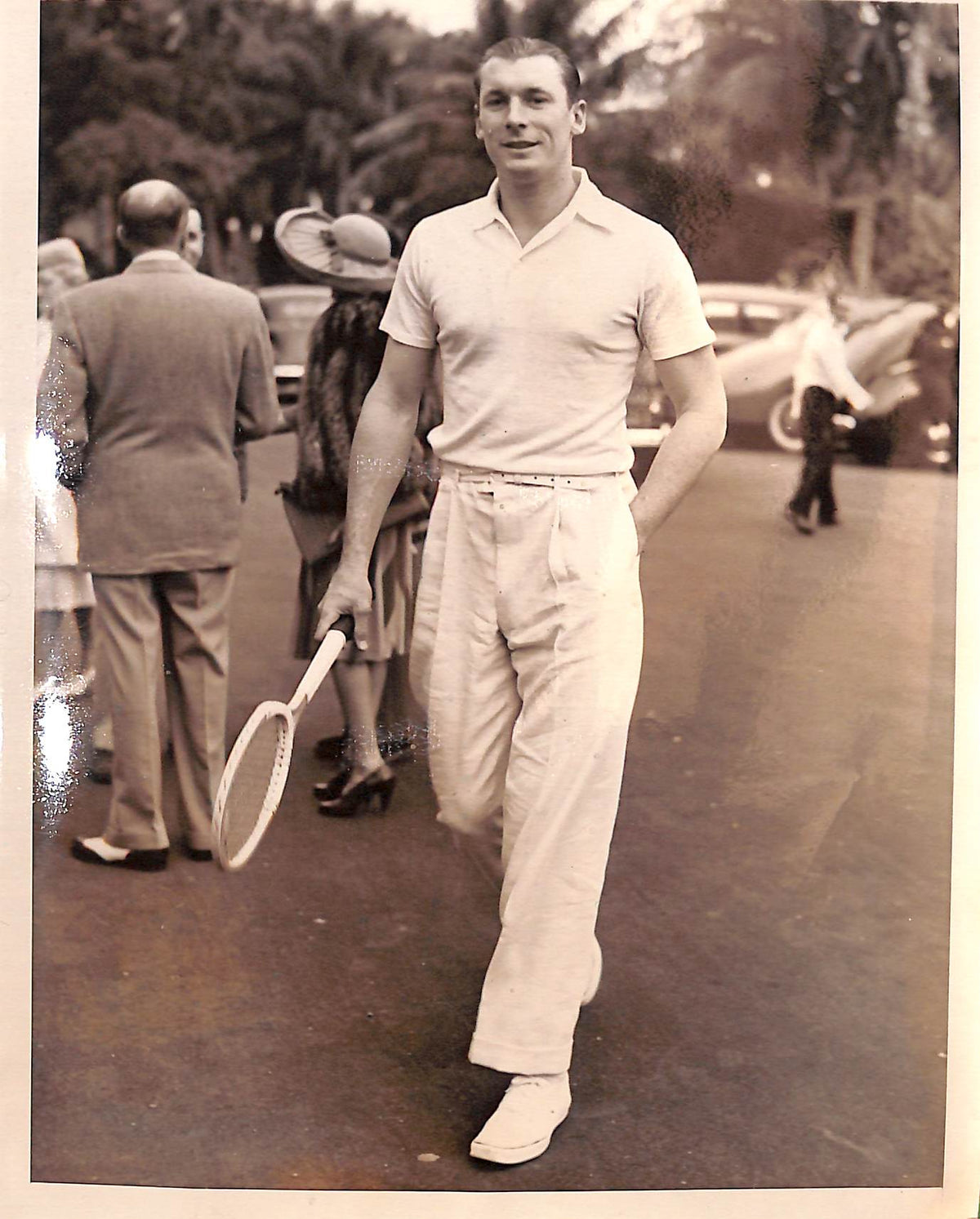 "Winston Guest Tennis Player At The Everglades Club Palm Beach c1940 P