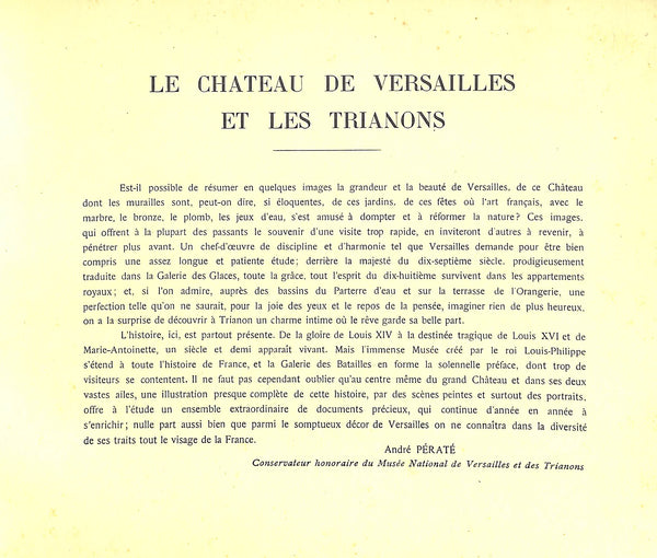 Le Chateau De Versailles Et Les Trianons