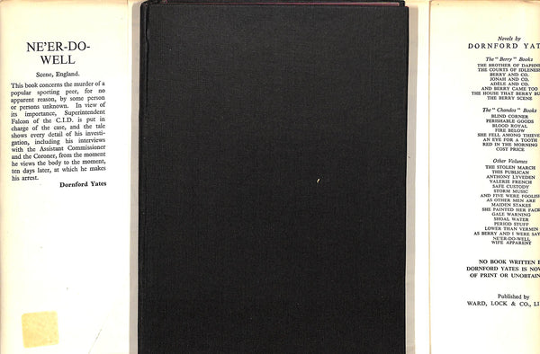 "Ne'er-Do-Well" 1954 YATES, Dornford