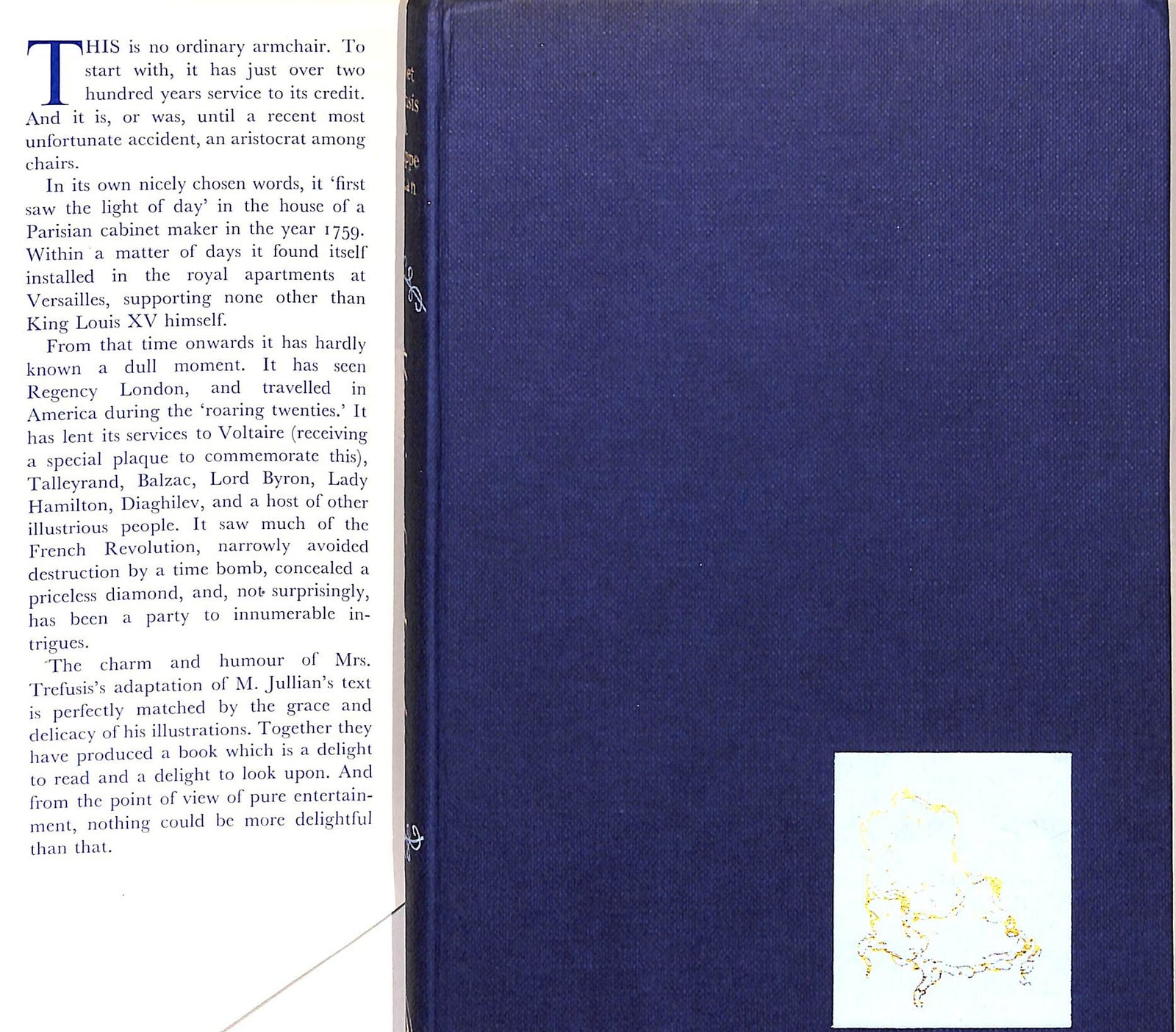 "Memoirs Of An Armchair" 1960 TREFUSIS, Violet & JULLIAN, Philippe (SO