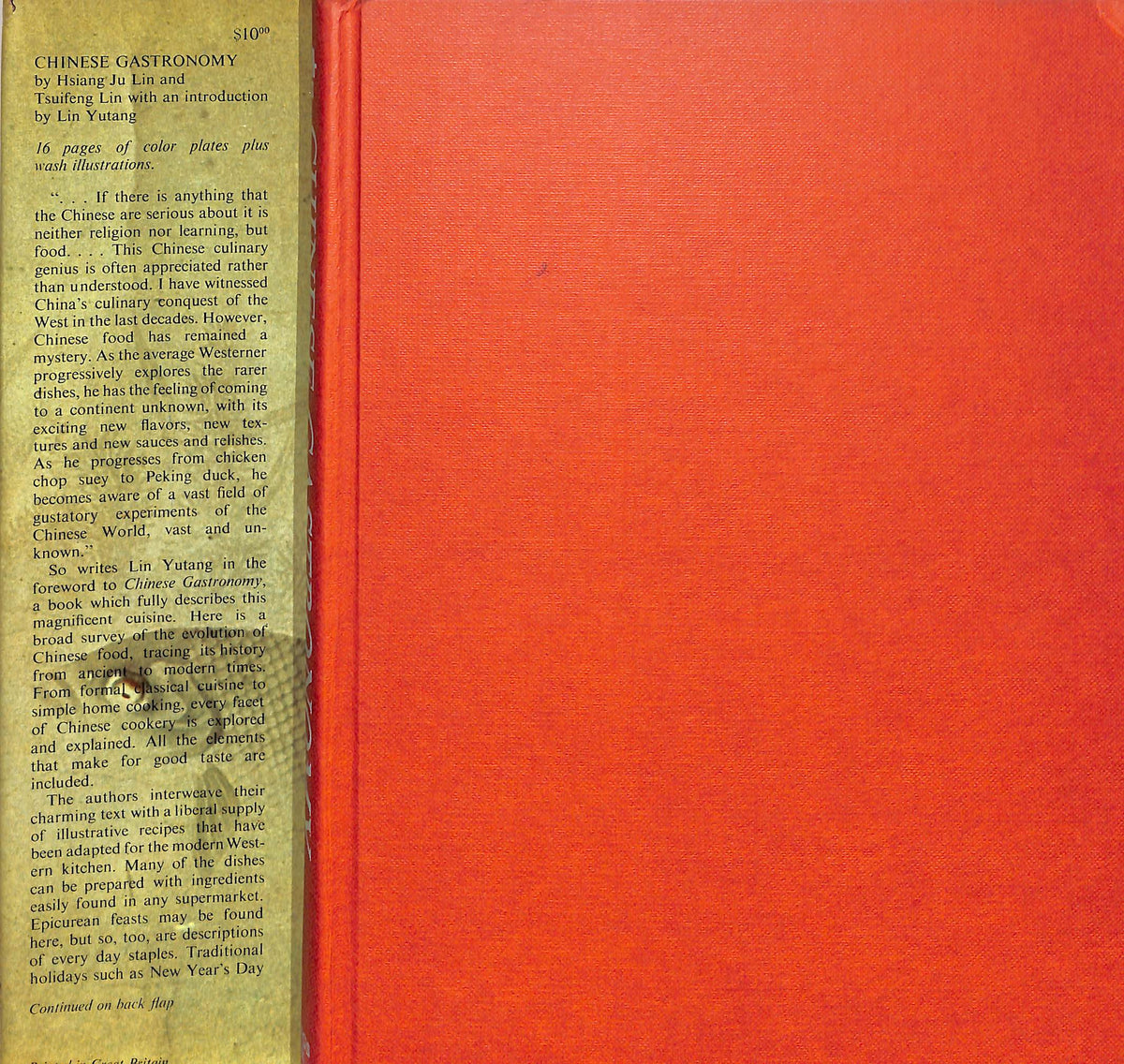 "Chinese Gastronomy" 1969 LIN, Hsiang Ju and Tsuifeng