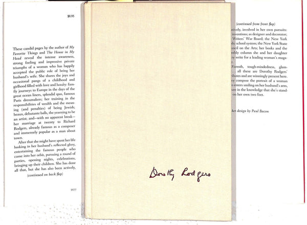 "A Personal Book" 1977 RODGERS, Dorothy (INSCRIBED) (SOLD)