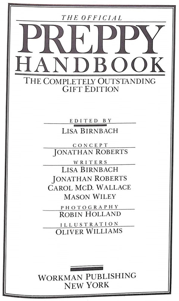 "The Official Preppy Handbook: The Completely Outstanding Gift Edition