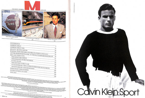 "M The Civilized Man: Men And Their Toys" June 1987