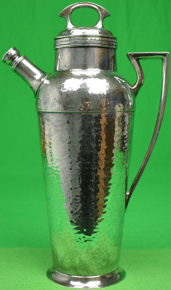 Derby Hand-Beaten Silver Plate Cocktail Pitcher (Patented Jan 11, 1927
