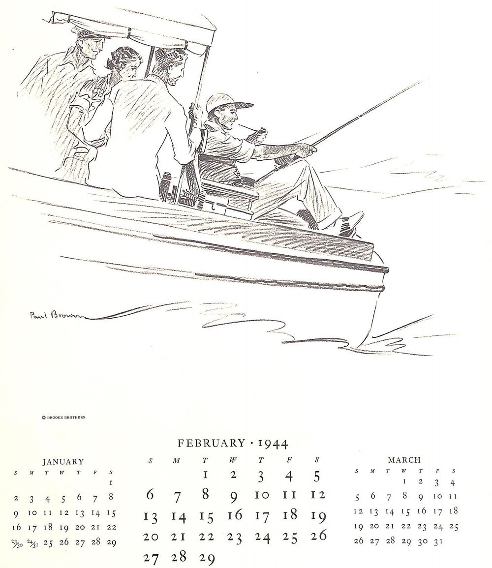 "Paul Brown Calendar 1944"