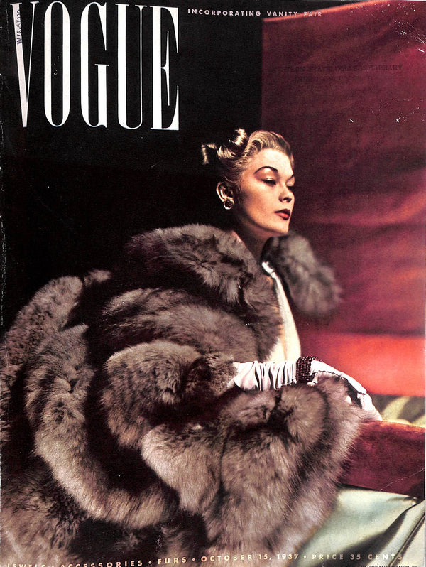 "Vogue Magazine 6 Bound Issues Oct.-Dec. 1937" (SOLD)