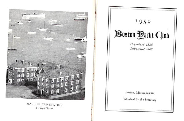Boston Yacht Club 1959