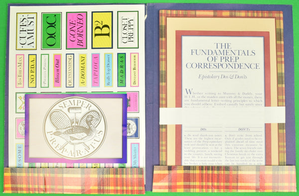 "The Official Preppy Stationery c1981 Folder" (SOLD)