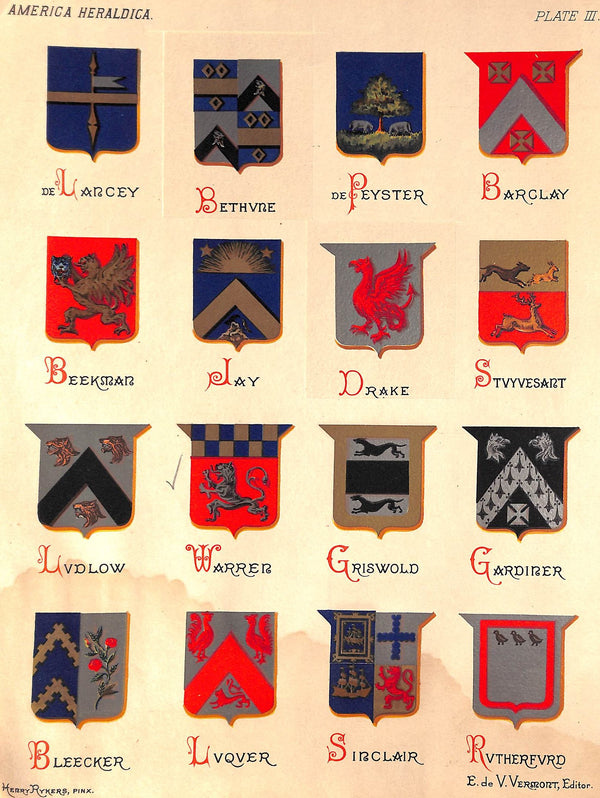 "America Heraldica: A Compilation Of Coats Of Arms Crests And Mottos"