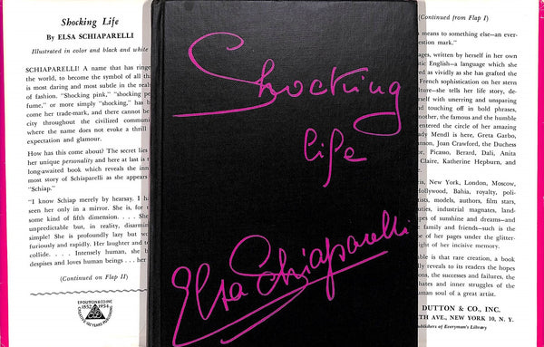 "Shocking Life" 1954 SCHIAPARELLI, Elsa