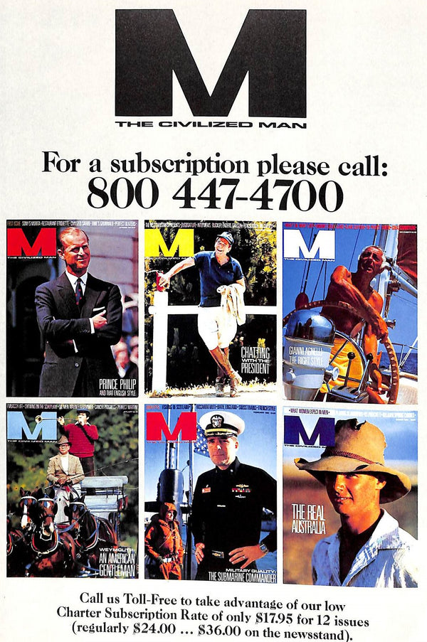 "M The Civilized Man: Inside The Auction Game" October 1984 (SOLD)