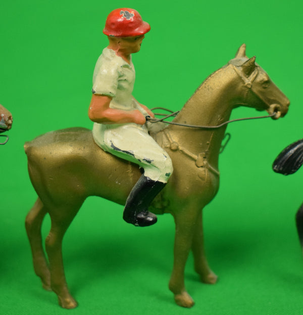 "Set x 5 Lead Horses w/ 2 Polo Players & 3 Jockeys"