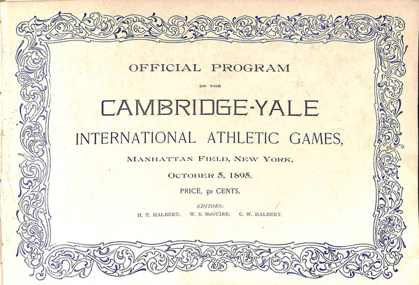 "Cambridge Yale Games" Oct. 5, 1895